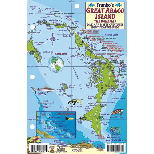 Franko Maps, Great Abaco Island Fish ID-Card - Scuba